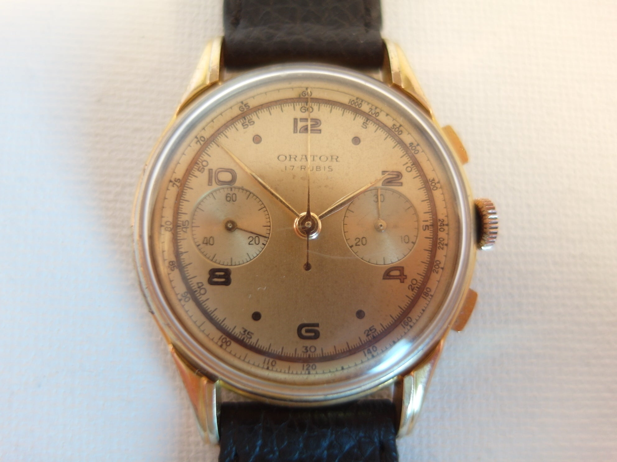 Orator 17 rubis chronograph Landeron 48 vintage watch vtg vtgwatch - www.vtgwatch.com
