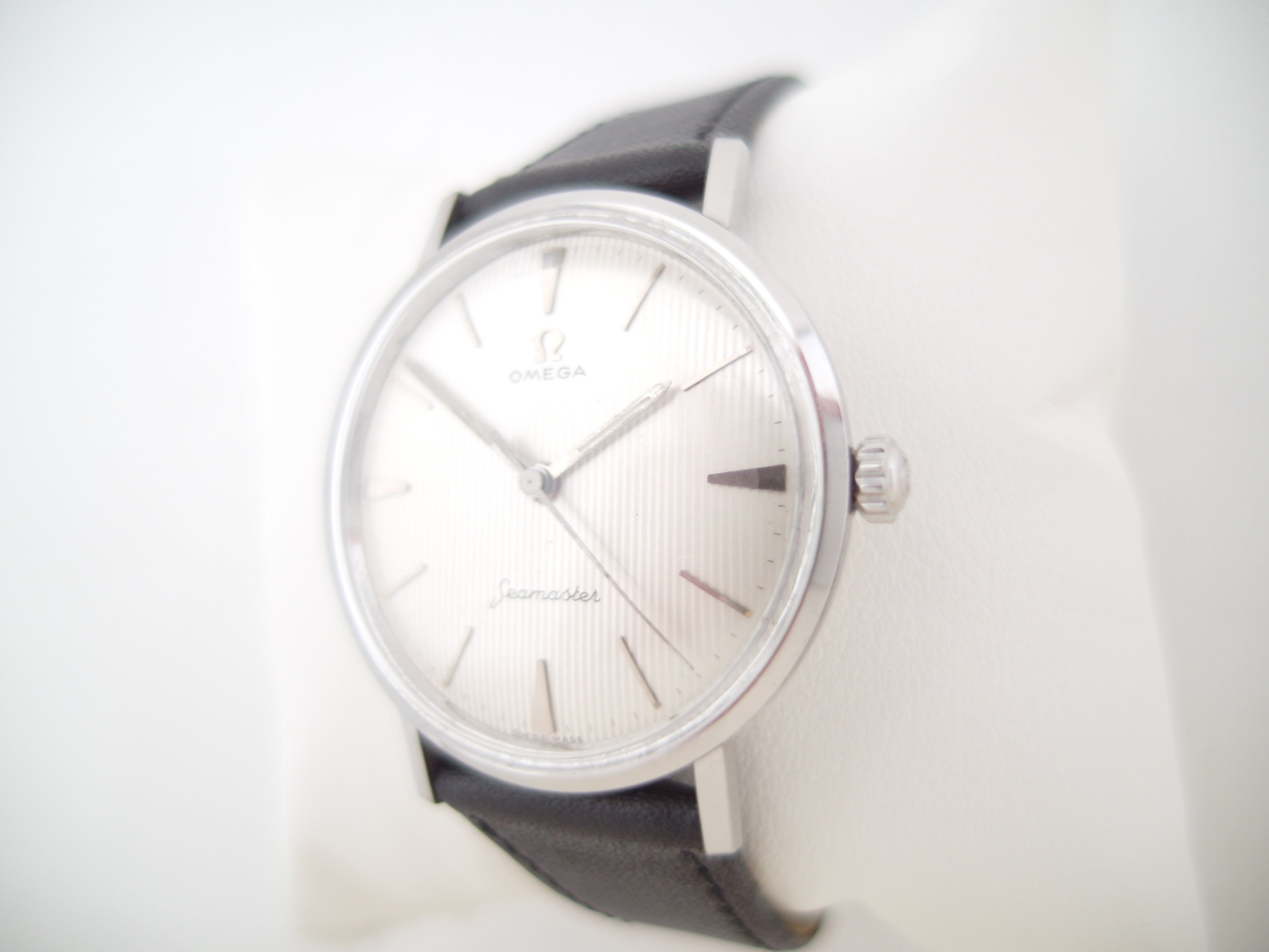 Omega Seamaster rare striped dial fully serviced cal 600 1961 14750-1 ...