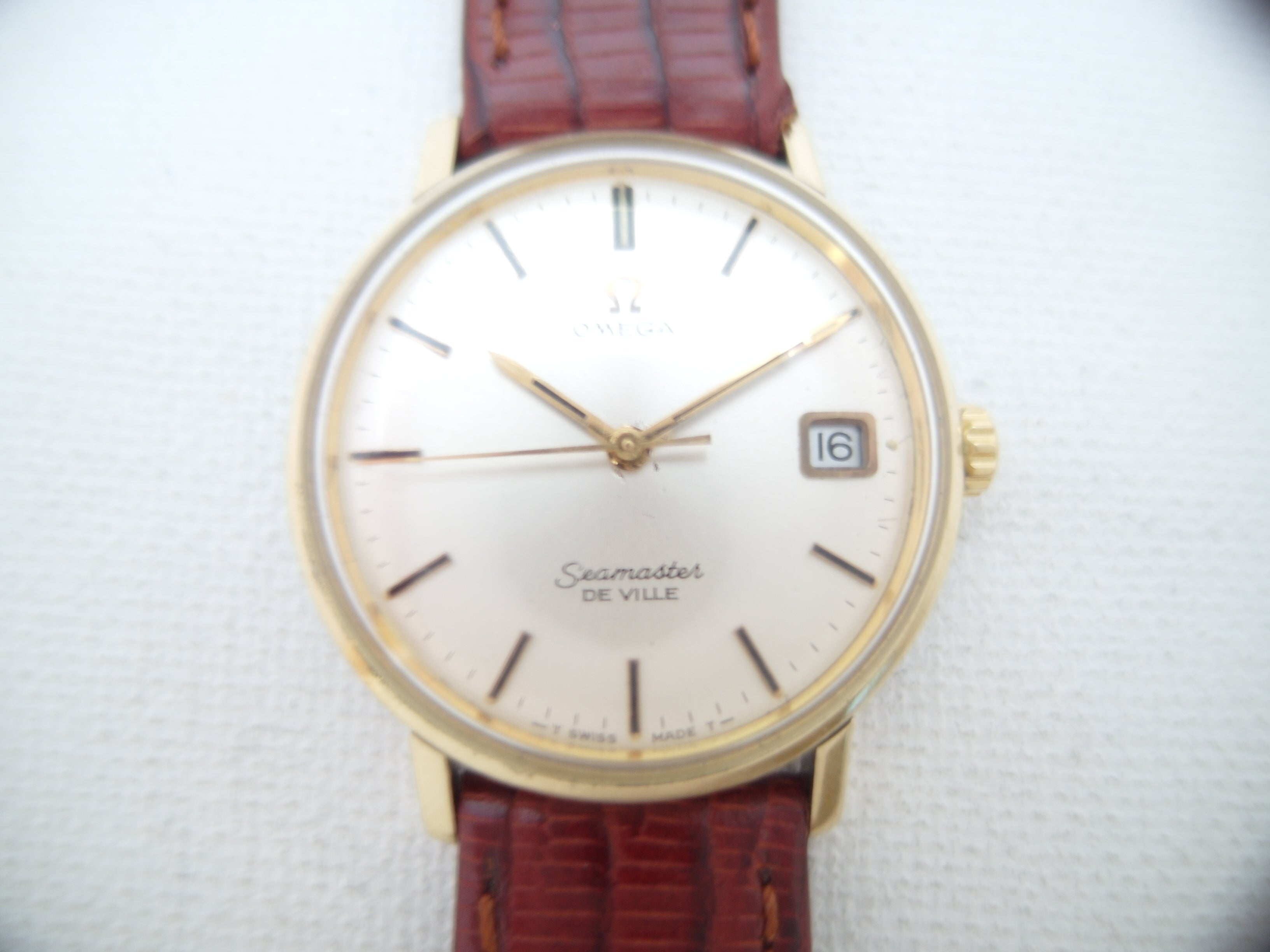 Omega Seamaster DeVille rare caliber 613 quickset manual wind 1968 136. ...