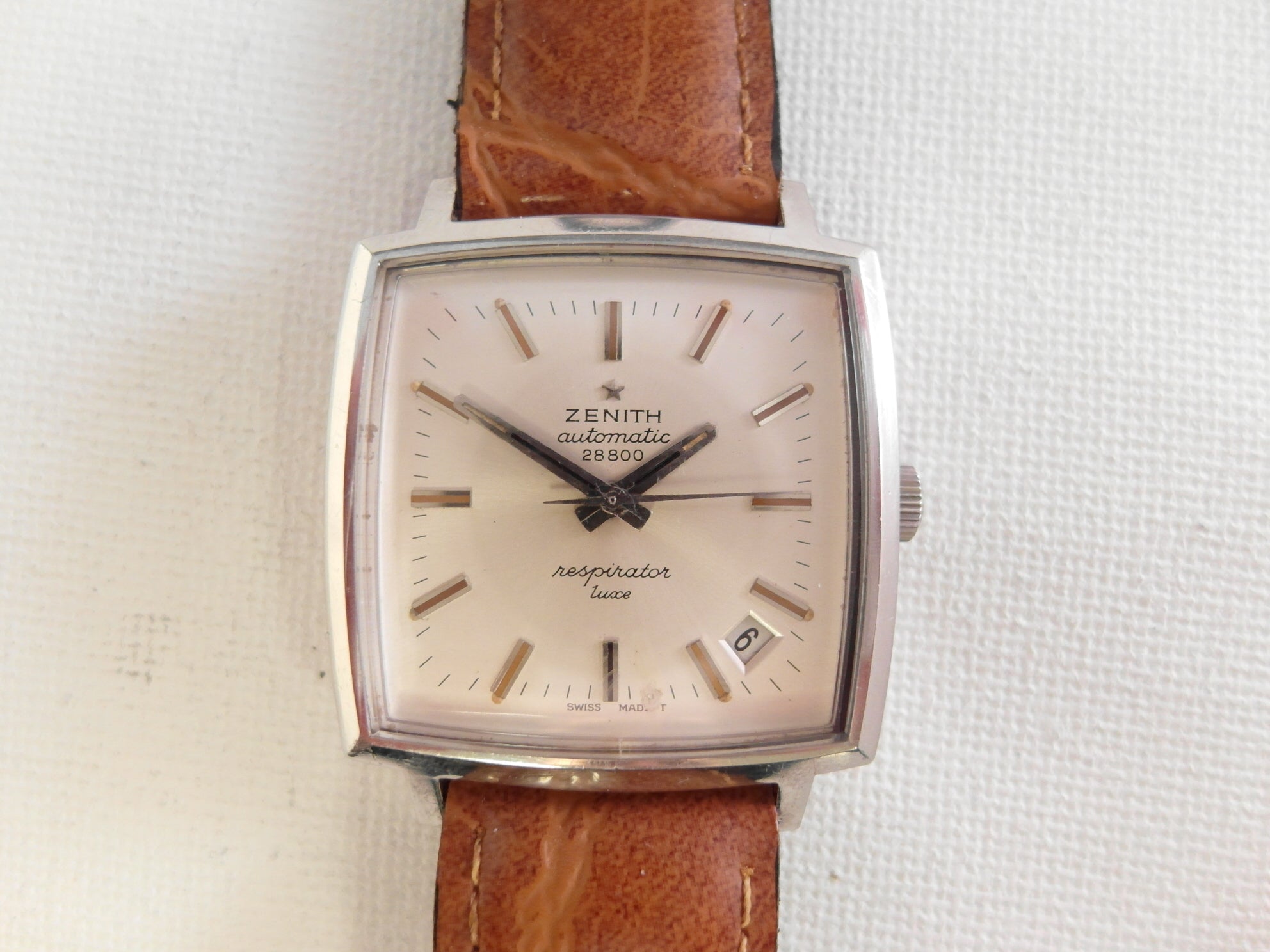 Zenith Respirator Luxe Automatic 28800 Date vintage watch vtgwatch ...