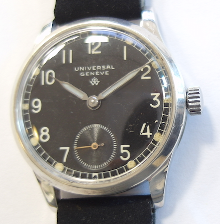 Universal Genève Wilhelmina Dutch Army 1939 Military watch cal 262 WWII ...